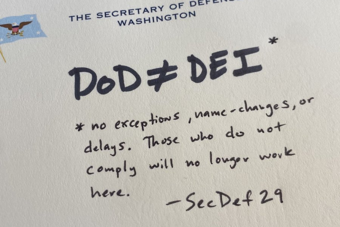 Hal Turner Radio Show - New Order from Sec Def: "DoD ≠ DEI"*